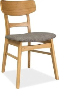 Casarredo - Komfort nábytek Dřevěná jídelní židle CD-61 šedá/dub