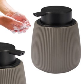 Dávkovač mýdla Stripe, šedá/s černými prvky