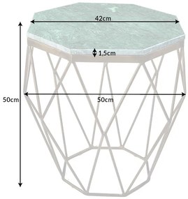 Invicta Interior Konferenční stolek Diamond 50cm mramor