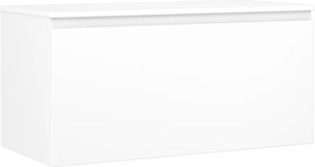 Mexen Orio, koupelnová skříňka 100 cm s horní částí, 1 zásuvka, bílá matná, 91A10-10047-1-BFC01