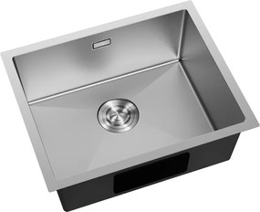 Mexen Trixo, 1-komorový nerezový dřez 540 x 440 mm, broušená ocel, 6414541000-01