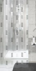 GRAFICO sprchový závěs 180x200cm, PVC antracit (4939901305)