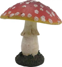 Dekorativní figurka muchomůrka - Ø 8*9 cm