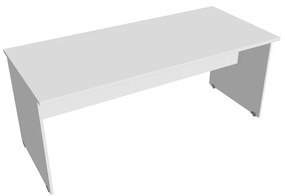 Stůl jednací rovný 180 cm - Hobis Gate GJ 1800 Dekor stolové desky: bílá, Dekor lamino podnože: bílá