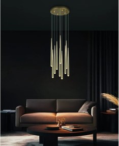 LED závěsné svítidlo ve zlaté barvě ø 30 cm Cala – Trio Select