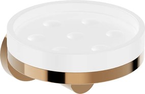 Mexen Triv, nástěnný držák na mýdlo, bílá/růžové zlato, 70A33055-60W