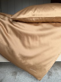 HEDDA Povlečení bavlněný satén Laila cinnamon rozměr: povlak na polštář 70 x 90 cm