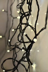 Vánoční venkovní LED řetěz 10 m - 100LED - teplá bílá