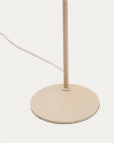 Béžová kovová stolní lampa (výška 49 cm) Manie – Kave Home
