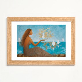 Veronika Švédová | Posílám ti vítr do plachet Rám: Černý, Velikost: 40 x 60 cm
