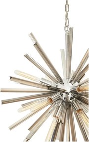 Kovové závěsné svítidlo se skleněným stínidlem ø 75 cm Karlo – Premier Housewares