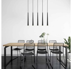 Designový lustr Pearlie 78 cm černý