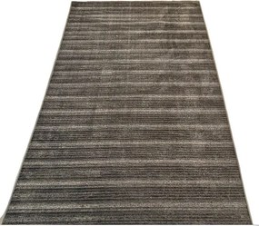 HU Šedý pruhovaný koberec Saloon ANTRACIT Rozměr: 50x80 cm