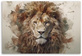 Obraz na plátně, Lev Zvíře Afrika - 100x70 cm