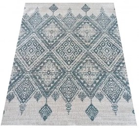 Skandinávský koberec s mátově zelenými vzory Šířka: 160 cm | Délka: 220 cm