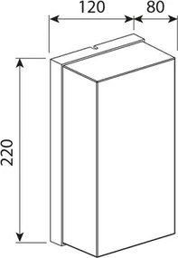 LED svítidlo McLED Ether 9W 3000K IP65 černá ML-513.030.19.0