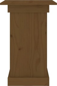 vidaXL Stojan na květiny 40 x 40 x 60 cm masivní borové dřevo [823632] Barva: Černá