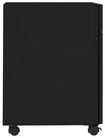 Mobilní kartotéka černá 30 x 45 x 59 cm ocel,  335984