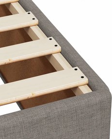 Rám postele bez matrací taupe 90x190 cm textil 3284440