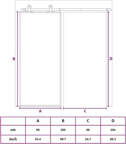 vidaXL Marketos Posuvné dveře ESG sklo a hliník 90 x 205 cm černé