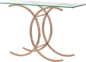 Boční stolek Chica rose gold 128x40x79cm