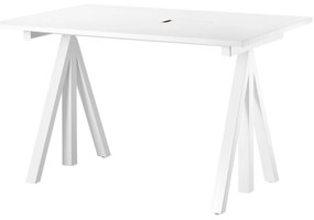 STRING Pracovní stůl Works, White, 120 x 78 cm