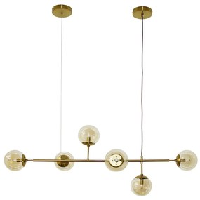Designový lustr Helios 6 zlaté