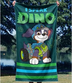 Carbotex osuška Tlapková Patrola Můj Kamarád Dino 70x140 cm