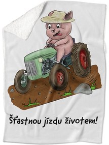 Deka Prasátko a traktor (Podšití beránkem: ANO)