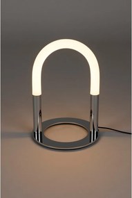 Kovová LED stmívatelná stolní lampa ve stříbrné barvě (výška 36 cm) Arch – Zuiver