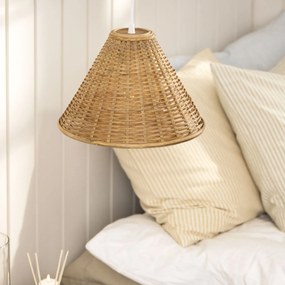 IB LAURSEN Závěsná lampa Bamboo Braided 30 cm, přírodní barva, plast