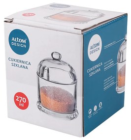 Altom Skleněná cukřenka Klara, 270 ml