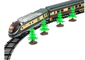 LEAN Toys Obrovská železnice FENFA 5 – Lokomotiva, vagony, výhybky