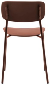 Jídelní židle v sadě v terakotové barvě 2 ks Kirkland – Unique Furniture