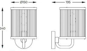 Zuma Line Luxusní nástěnné křišťálové svítidlo Sergio, 1xG9 Barva: Chrom
