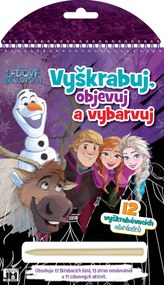 JIRI MODELS Vyškrabuj, objevuj, vybarvuj Ledové Království kreativní sešit 7