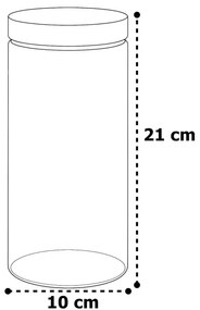 Sada devíti nádob FRASCO průsvitná (9 ks)