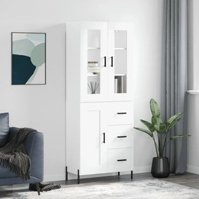 vidaXL Skříň highboard 69,5 x 34 x 180 cm kompozitní dřevo [3198669] Barva: Bílá