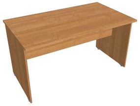Stůl jednací rovný 140 cm - Hobis Gate GJ 1400 Dekor stolové desky: olše, Dekor lamino podnože: olše