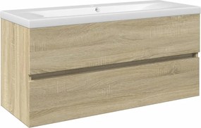 2dílný koupelnový nábytek keramika a kompozitní dřevo 3307661