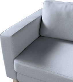 Potah na pohovku IKEA  Karlstad 3-místná, nerozkládací, krátký barva modrá látka pletený vzor
