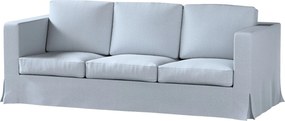 Potah na pohovku IKEA Karlanda 3-místná nerozkládací, dlouhý barva modrá látka pletený vzor