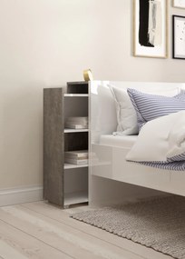 FALCO Čelo postele Simplicity 135 beton/bílý lesk