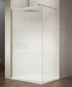Gelco VARIO GOLD MATT sprchová zástěna 140 x 200 cm jednodílná k instalaci ke stěně sklo nordic zlatá mat GX1514-10