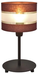 Stolní lampa HELEN 1xE27/15W/230V hnědá/černá/zlatá