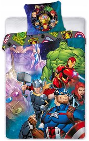Bavlněné dětské licenční povlečení Avengers 140x200cm/70x90cm multicolor