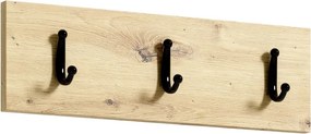 Sestava nábytku do předsíně Emi 32 se zrcadly a čalouněnými panely – barva dub artisan/černá