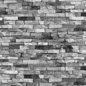 Papírové tapety na zeď - kamenný obklad šedý