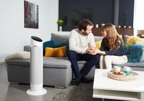 Rowenta 3v1 Silent Comfort HQ 8120 stříbrná / Teplovzdušný ventilátor