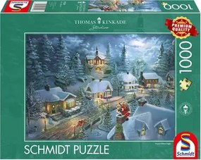 SCHMIDT Puzzle Thomas Kinkade: Santova tichá noc / 1000 dílků / od 12